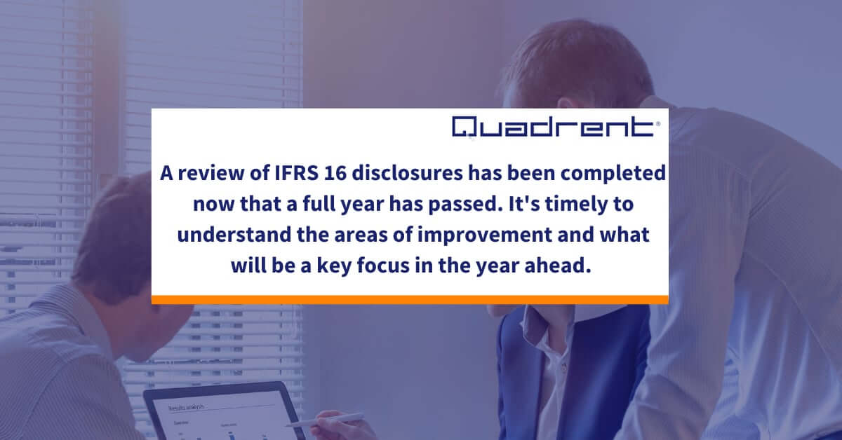 Reflections from the first full year of IFRS 16 - some significant ...